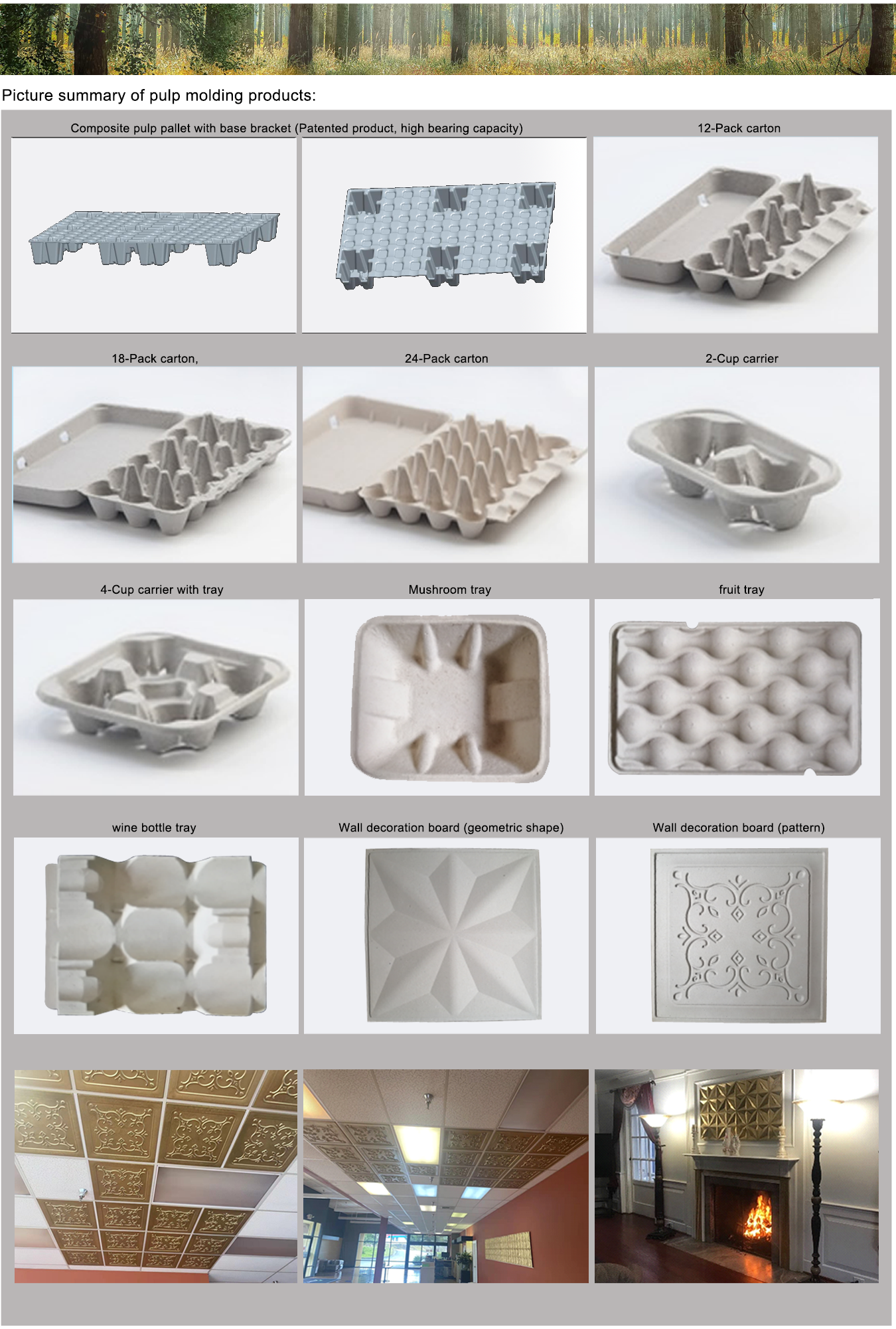 Pulp molding products - Fibro Corporation